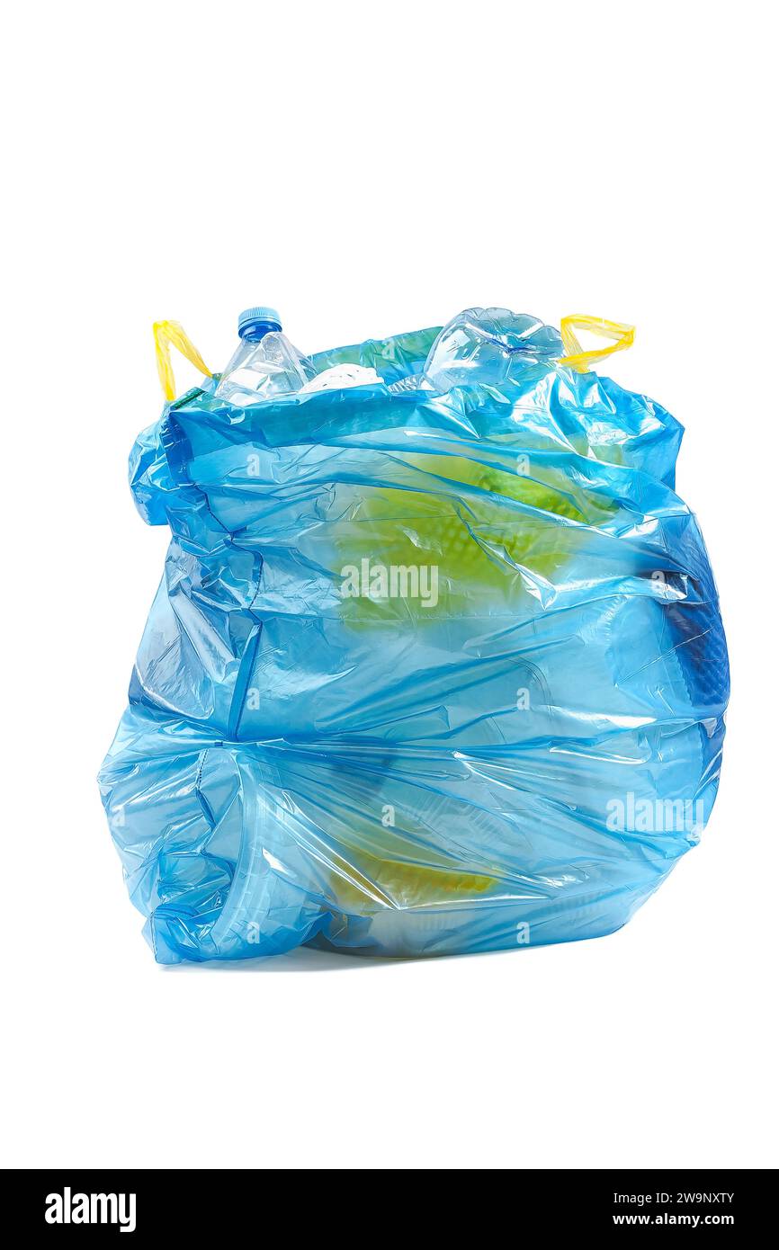 A full bag of garbage selected for recycling Stock Photo - Alamy