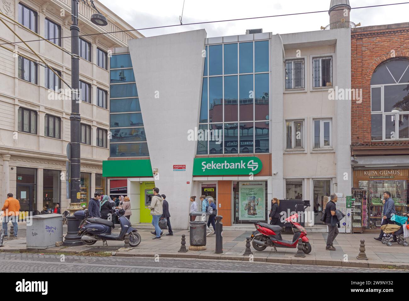 Istanbul, Turkey - October 18, 2023: Modern Building Sekerbank ...