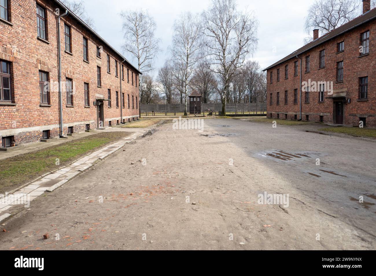 Accommodation for the interned including sleeping areas and toilets at ...