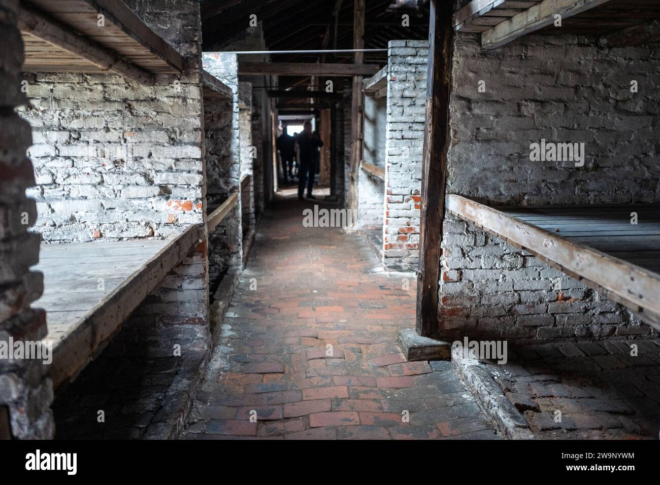 Accommodation for the interned including sleeping areas and toilets at ...