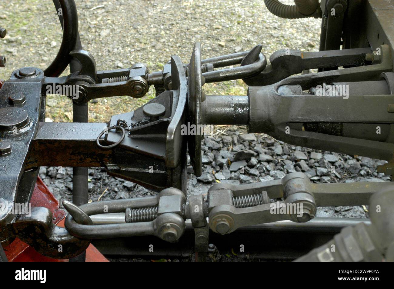 Hängekupplung einer Dampflokomotive , Deutschland, BLF *** Suspension ...
