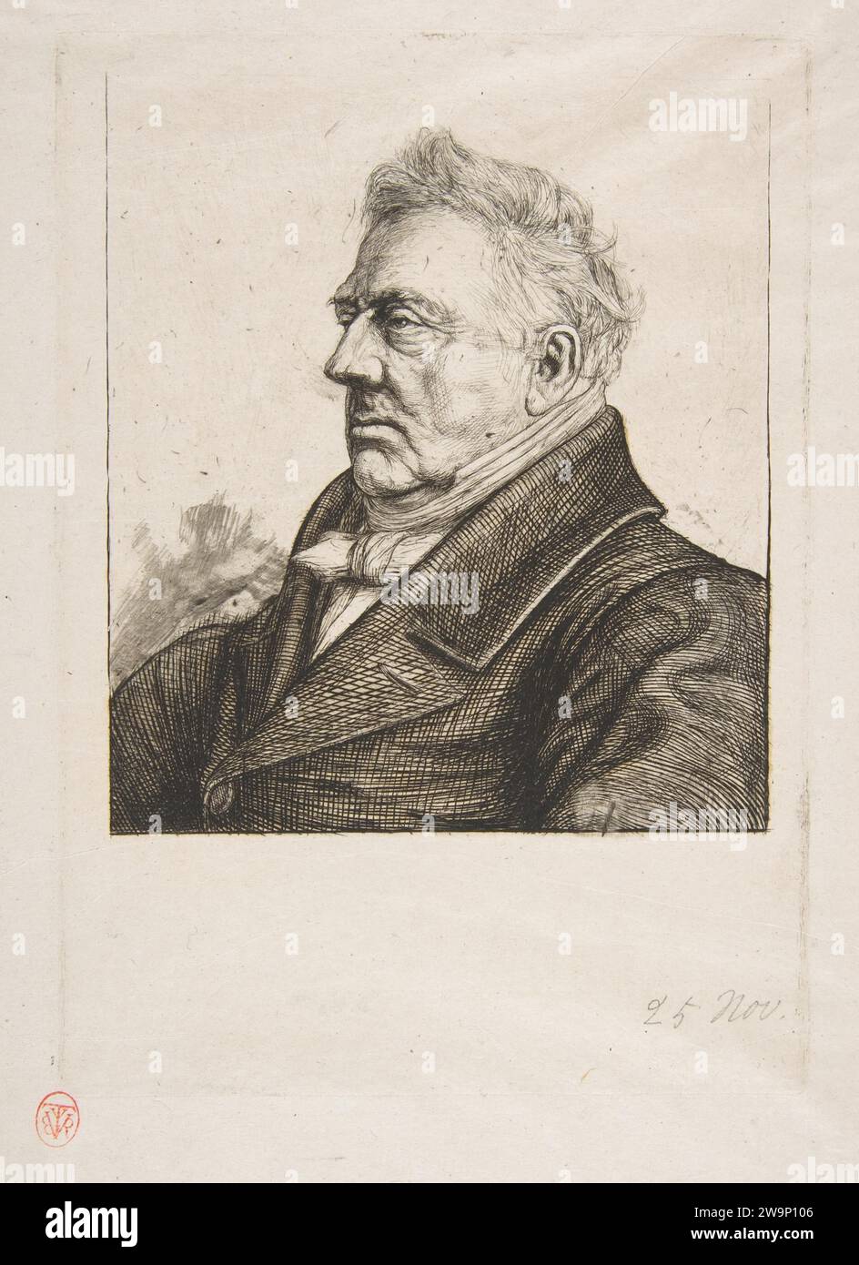 The Breton archaeologist Louis Jacques Marie Bizeul, after a photograph ...