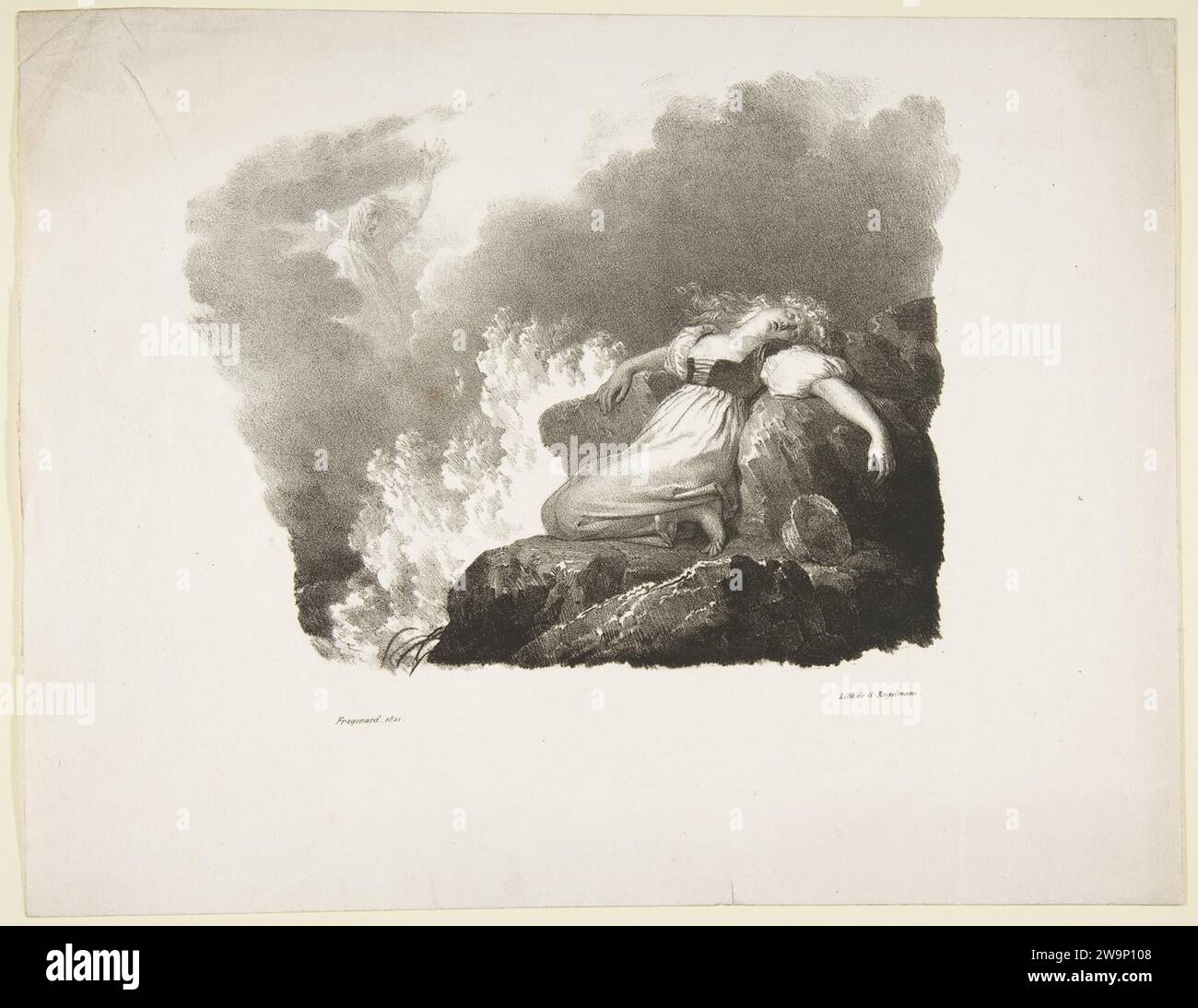 Lithograph from Baron Taylor's "Voyages Pittoresques" 1959 by Alexandre ...