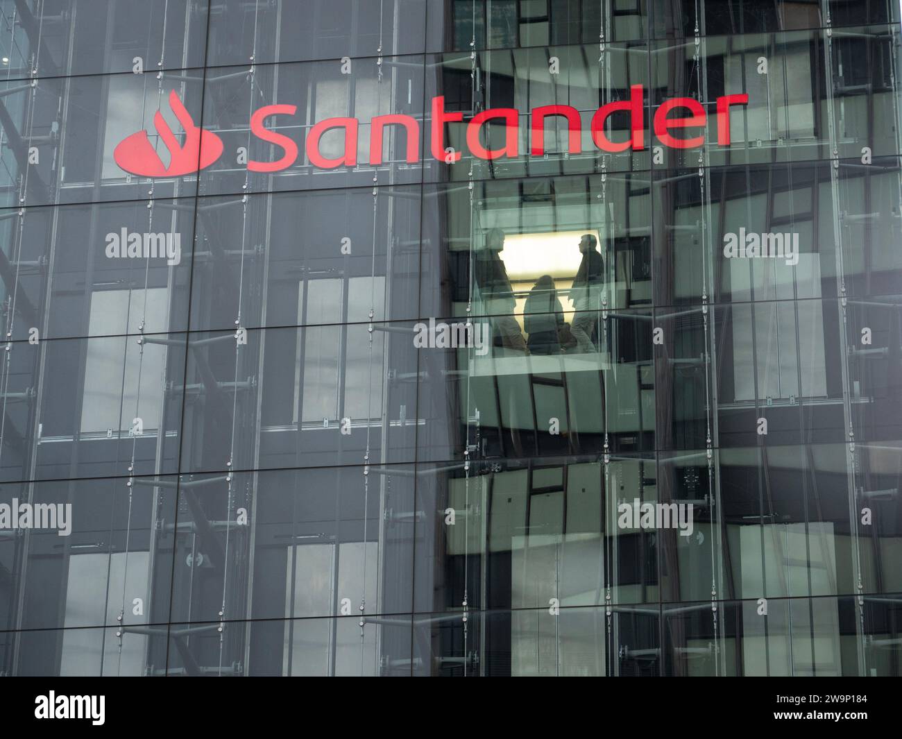 Santander london lift hi-res stock photography and images - Alamy