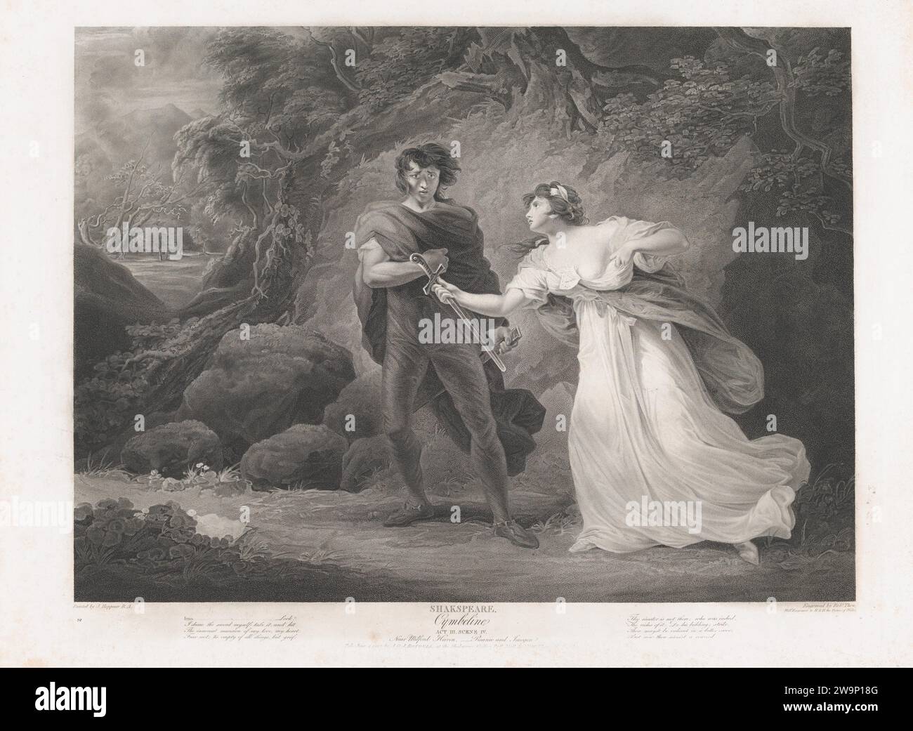 Pisanio and Imogen (Shakespeare, Cymbeline, Act 3, Scene 4) 1942 by ...