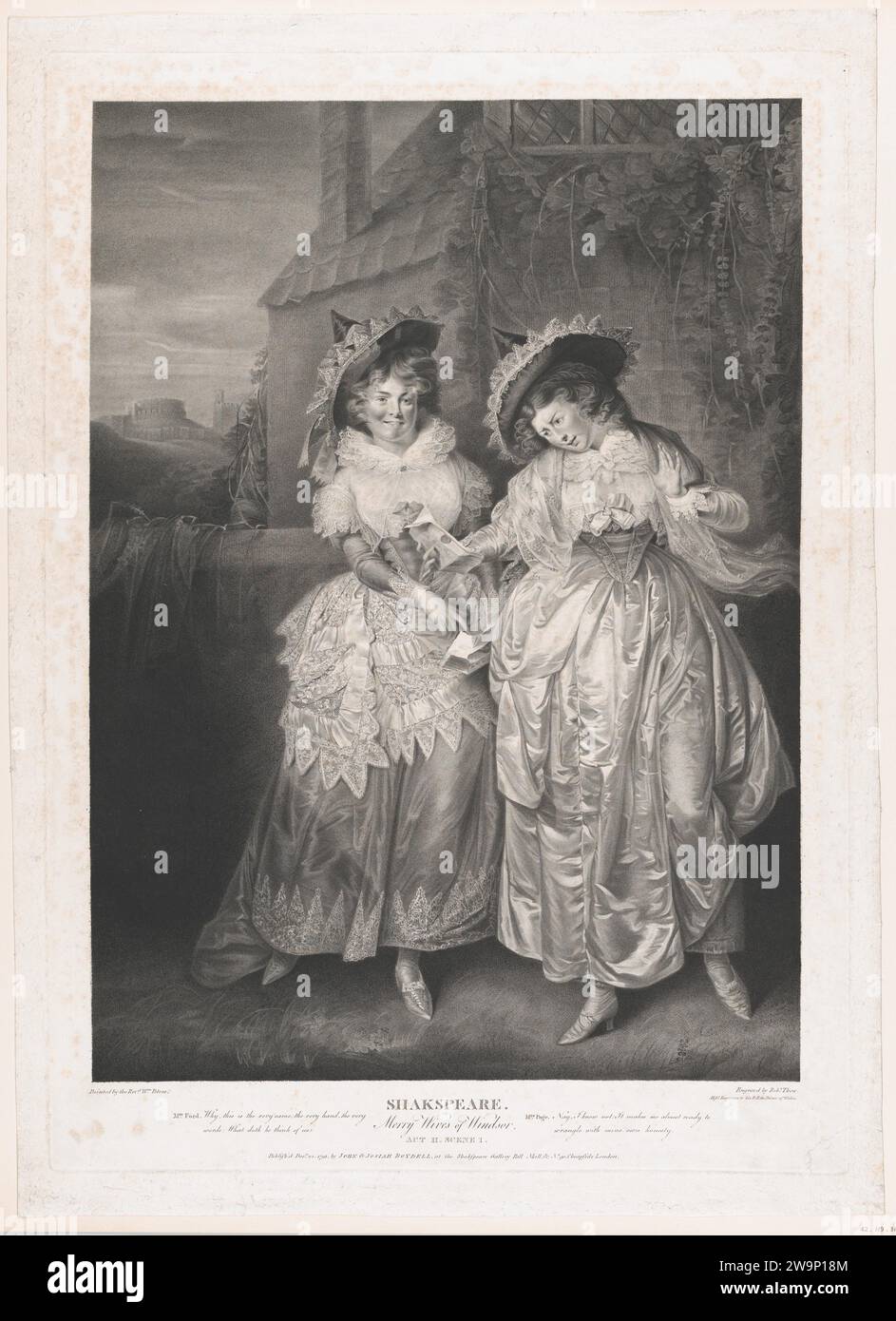 Mrs. Ford and Mrs Page (Shakespeare, Merry Wives of Windsor, Act 2 ...