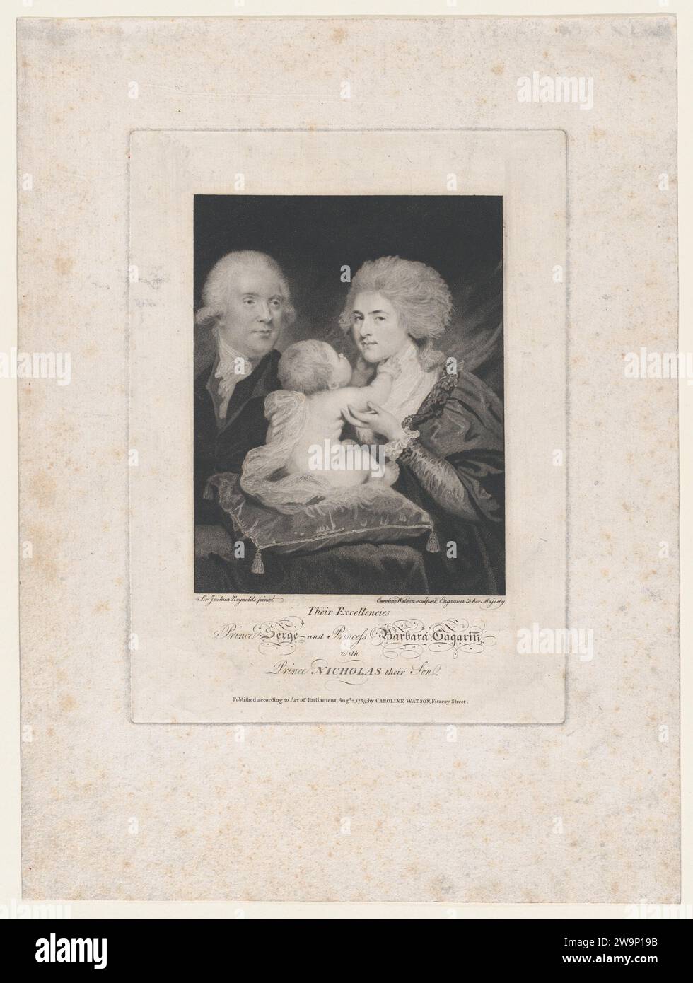 Prince Serge and Princess Barbara Gagarin with Prince Nicholas Their ...