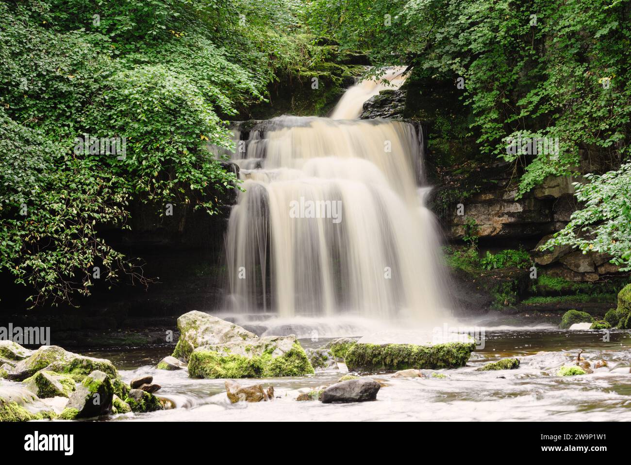 West Burton's Cauldron Force waterfall Stock Photo - Alamy