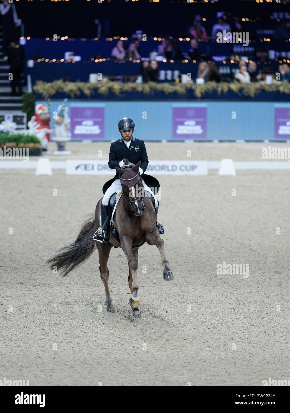 Anush Agarwalla of India with Sir Caramello OLD during the FEI Dressage ...
