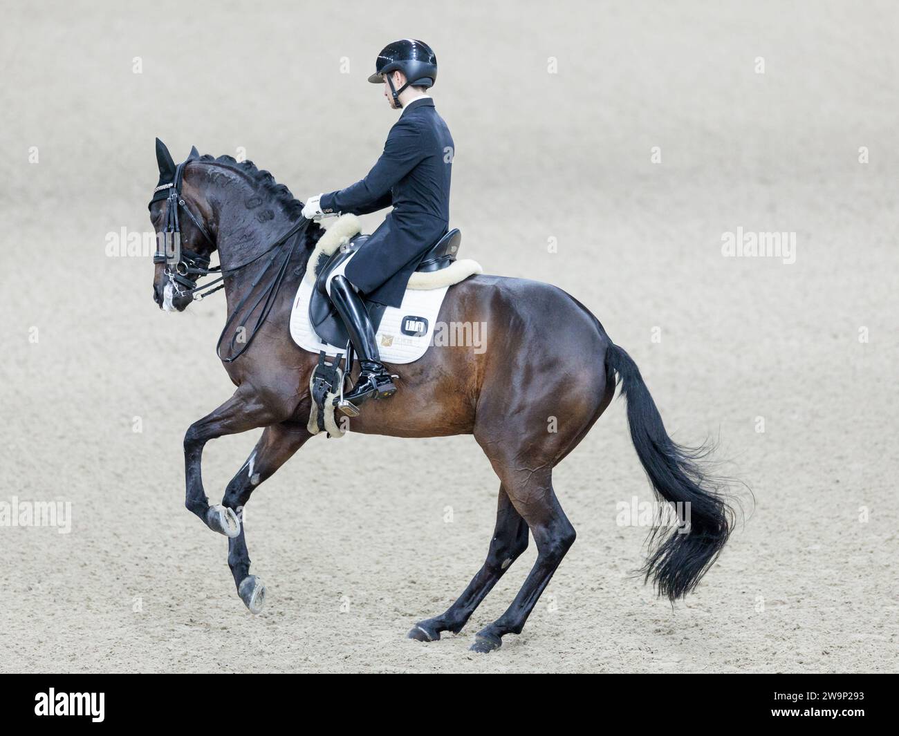 Benedek Pachl of Hungary with Donna Friderika during the FEI Dressage ...