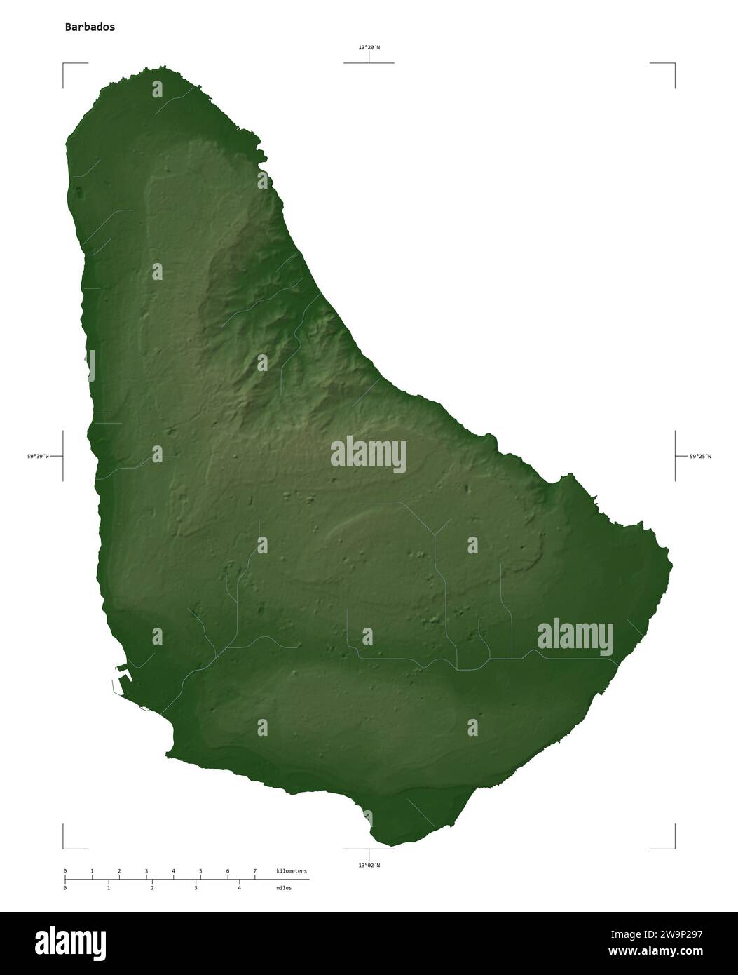 Shape of a Pale colored elevation map with lakes and rivers of the ...