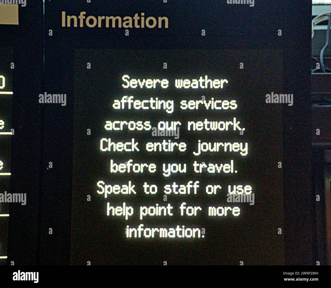 Glasgow, Scotland, UK. 29th December, 2023. New year train problems as ...