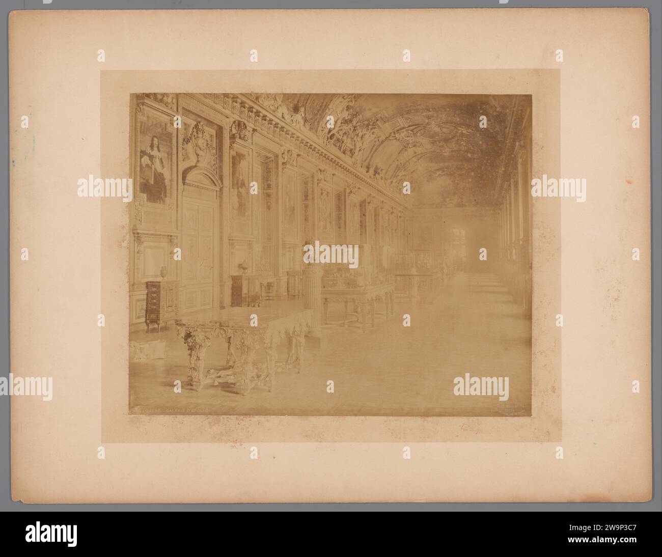 Gallery of Appolon, Louvre, Parijs, c. 1870 - C. 1890 photograph View ...