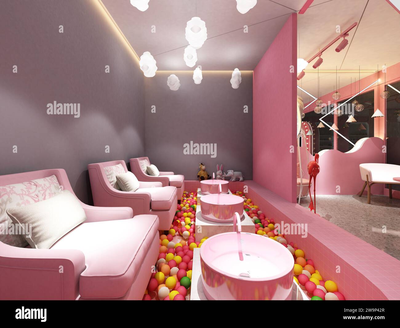 Spa salon illustration hi-res stock photography and images - Alamy