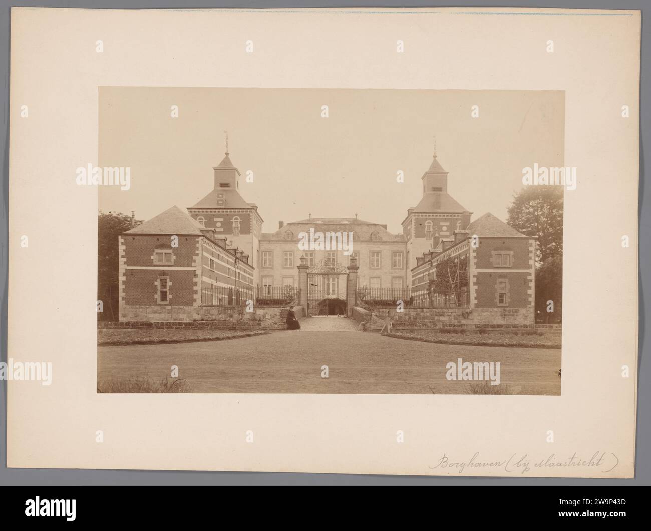 View of Borgharen Castle, Raphaël Baron de Selys-Longchamps, 1893 ...