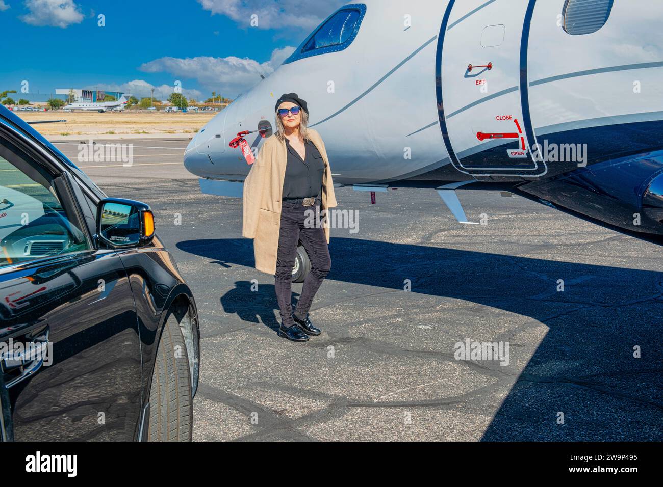 First World problem - VIP person waits outside a locked private jet as ...