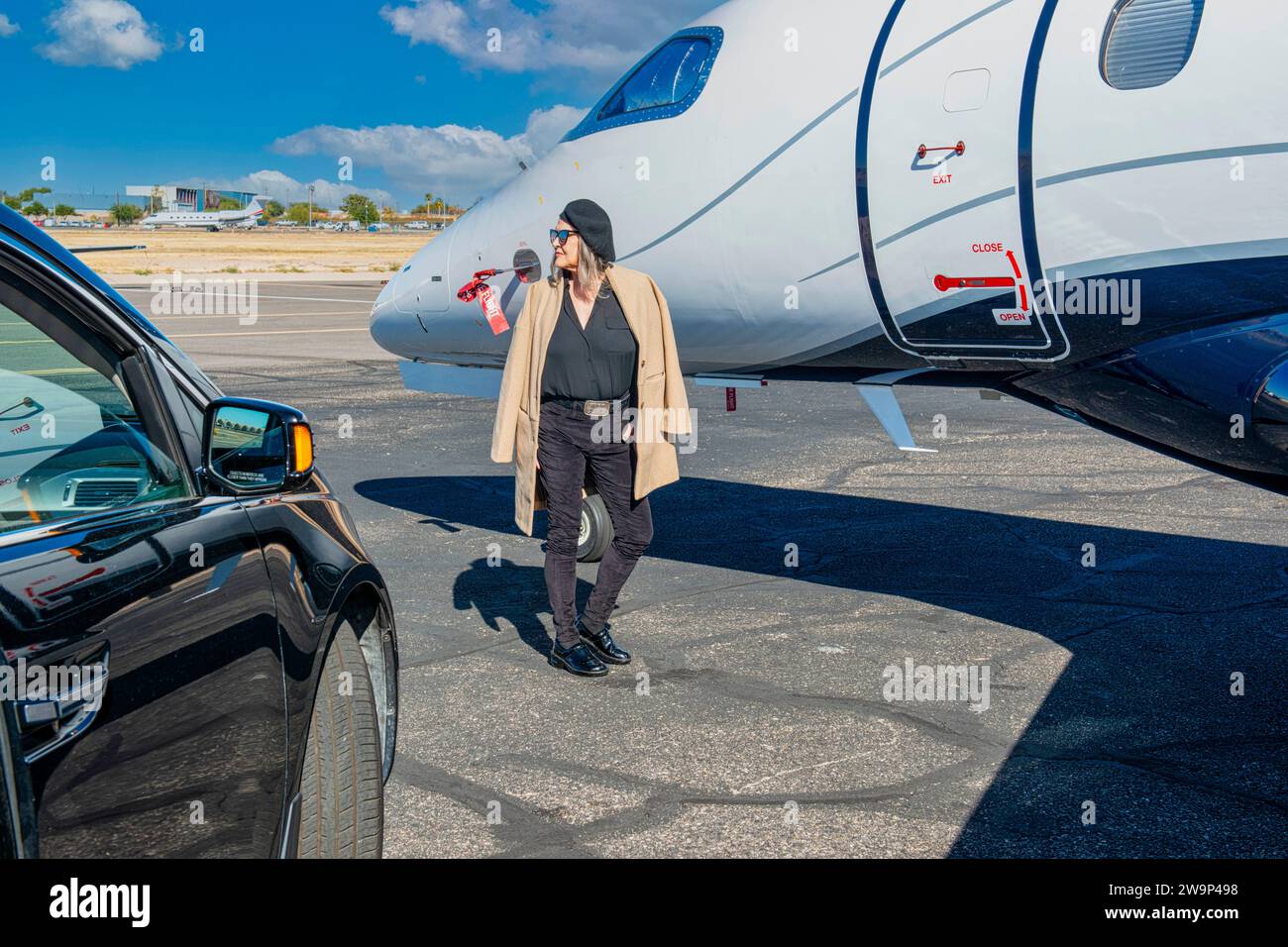 First World problem - VIP person waits outside a locked private jet as ...
