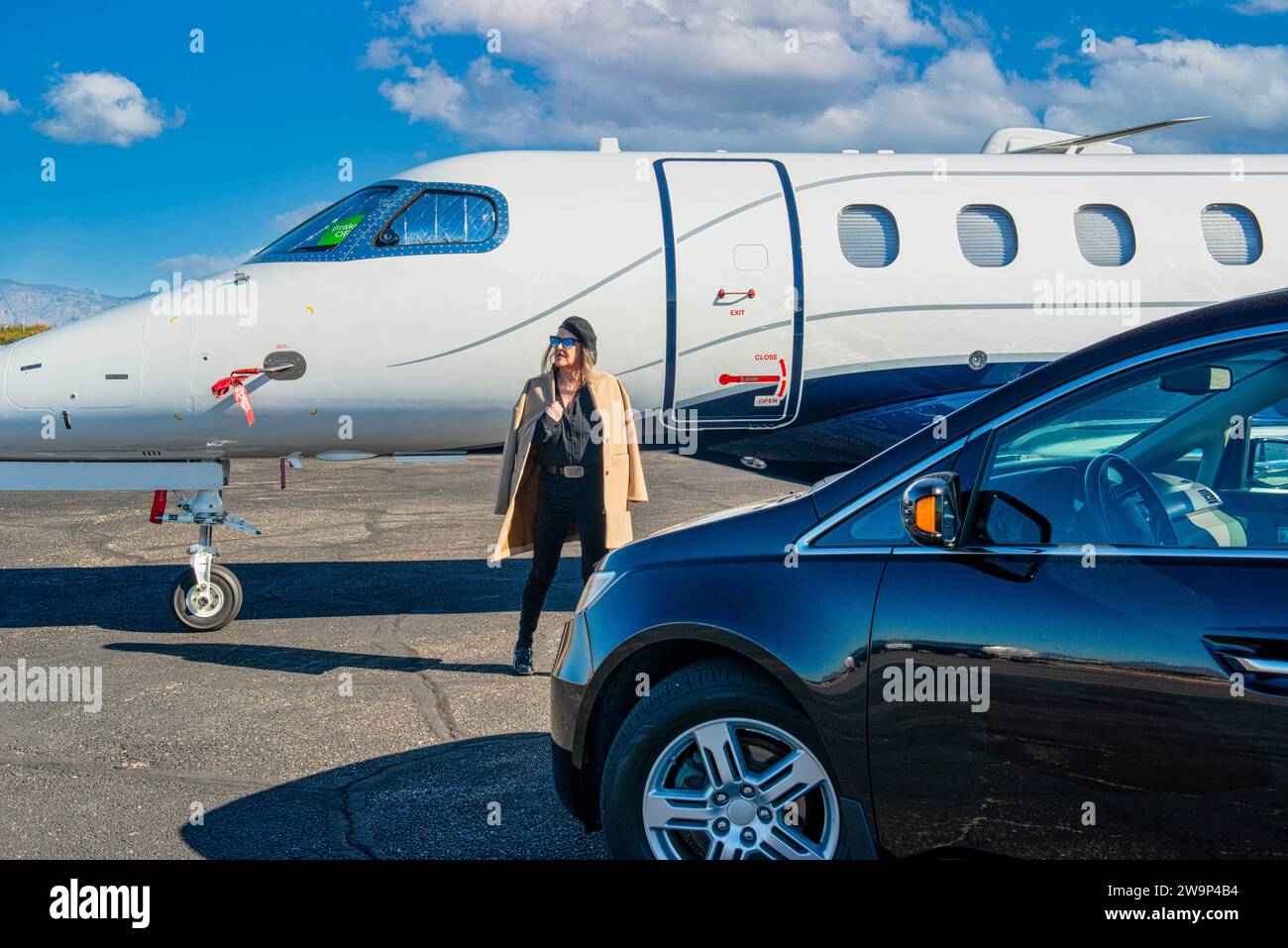 First World problem - VIP person waits outside a locked private jet as ...