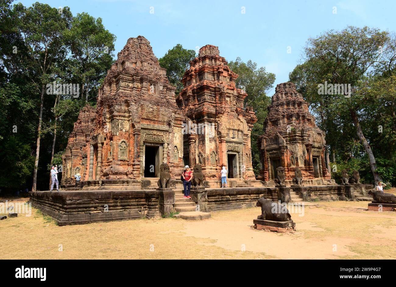 Preah Ko, towers (9th century). Hariharalaya (Roluos), Siem Reap ...