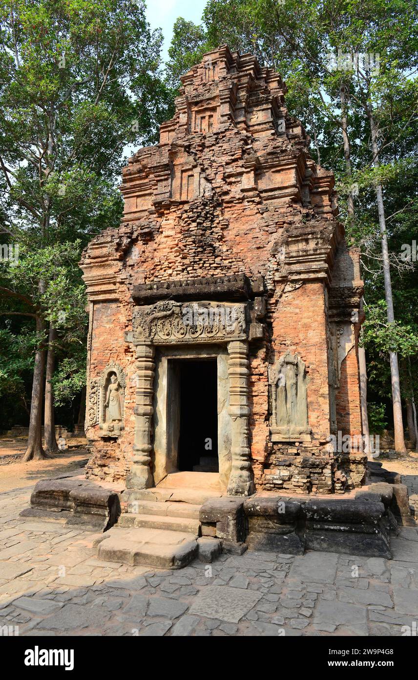 Preah Ko, 9th century. Hariharalaya (Roluos), Siem Reap, Cambodia Stock ...