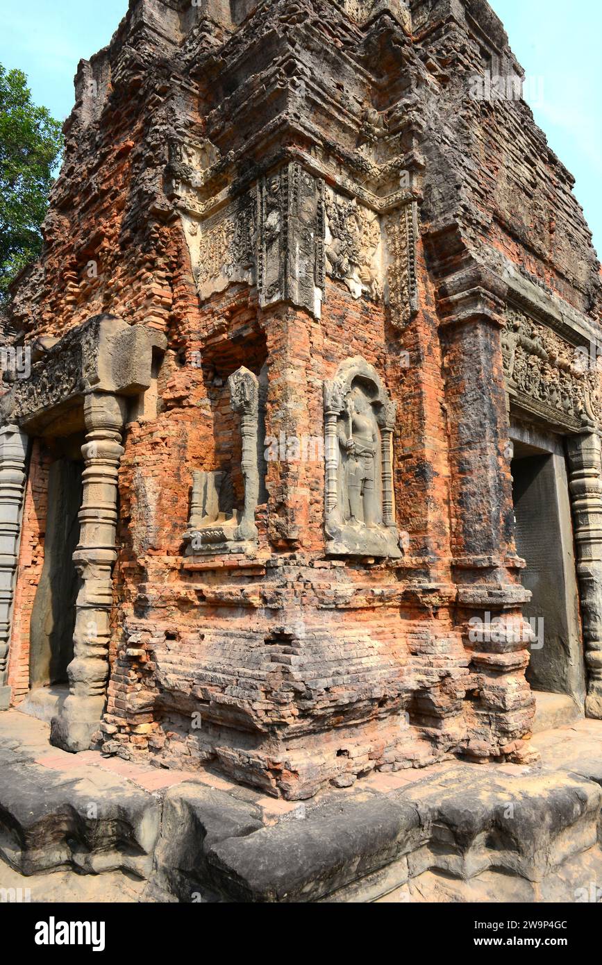 Preah Ko, 9th century. Hariharalaya (Roluos), Siem Reap, Cambodia Stock ...