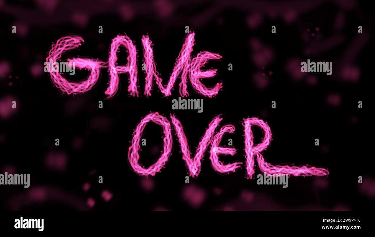 game over sign Stock Photo - Alamy