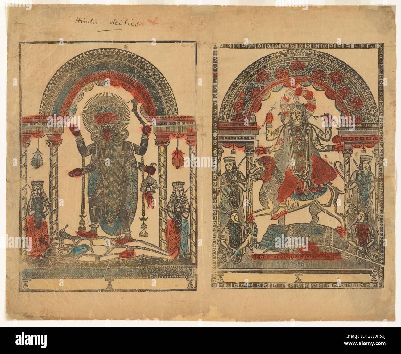 The goddesses Kali and Jagadhatri 2021 by Sri Hemchandra Das Stock ...