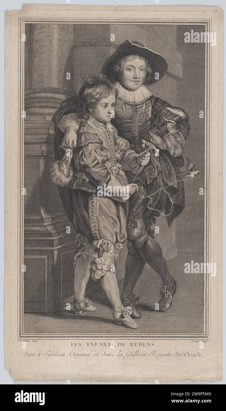 Portrait of Rubens' sons, Albert and Nikolaus 1924 by Albert Rubens ...
