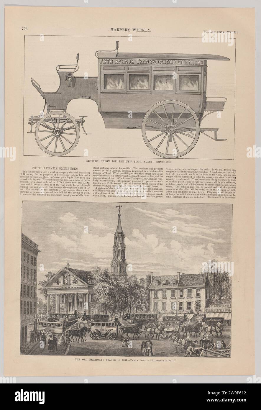 Fifth Avenue Omnibuses: Proposed Design for the New Fifth Ave Omnibus ...