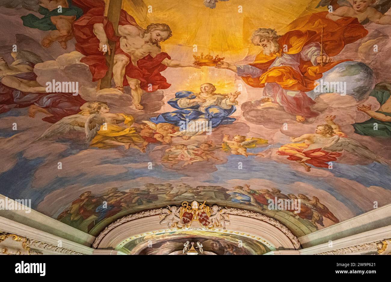 Ceiling Painting of the Bishop chapel Hofburg, Brixen (Bressanone ...