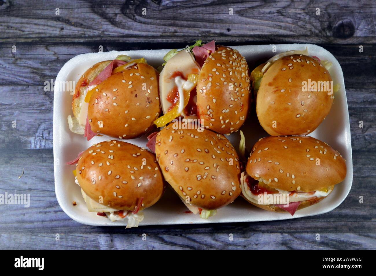 Assorted Salizon mix, French small appetizers filling with assorted ...