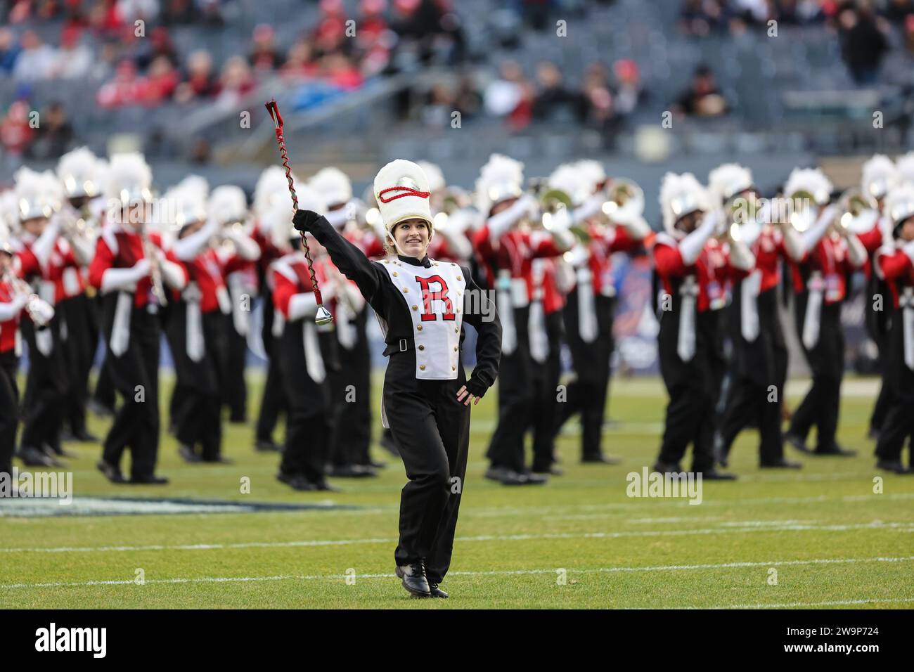 Bronx, NY, USA. 28th Dec, 2023. The Rutgers Marching Scarlet Knights ...