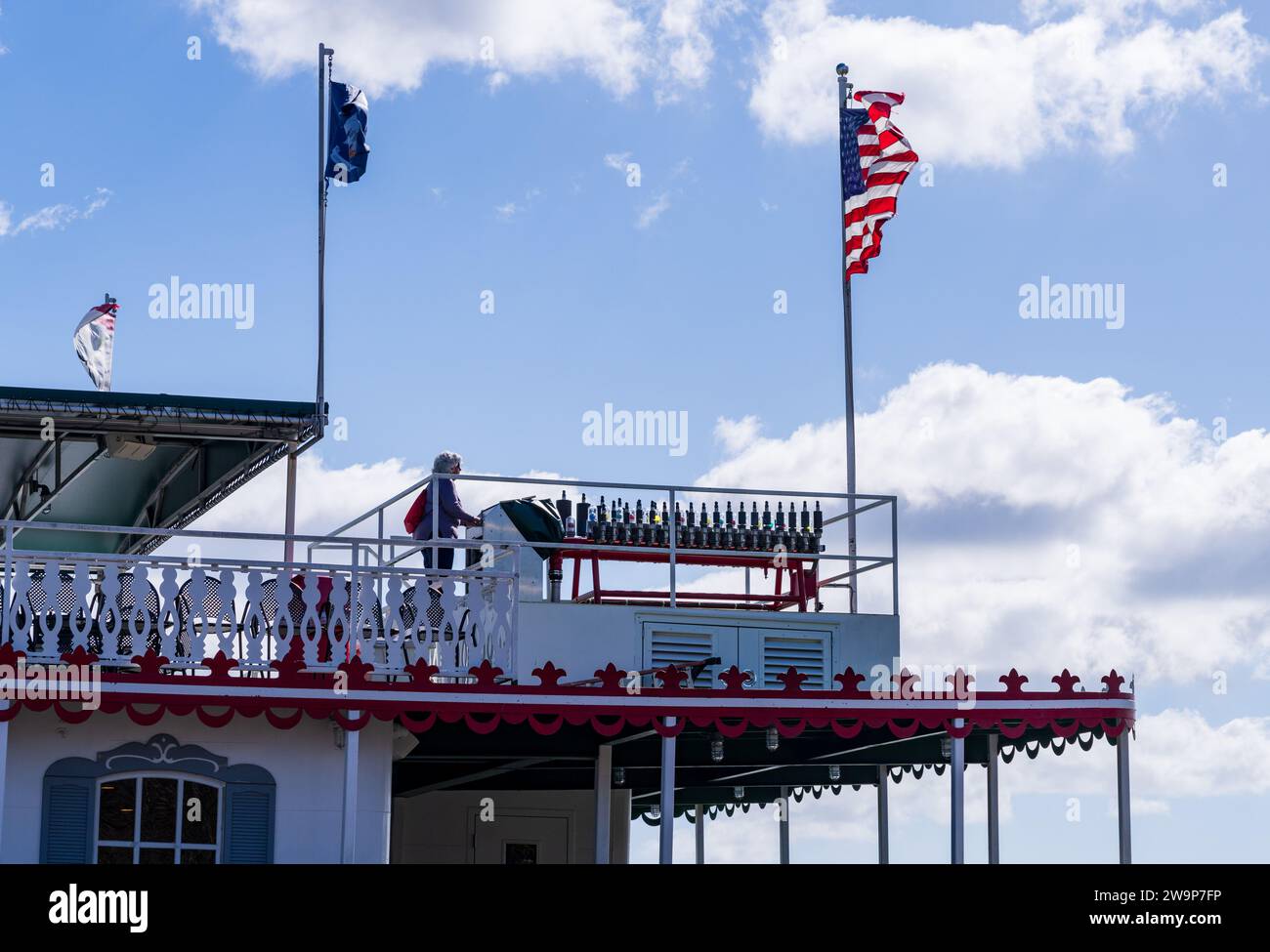 New Orleans, LA - 28 October 2023: City of New Orleans paddleboat with ...