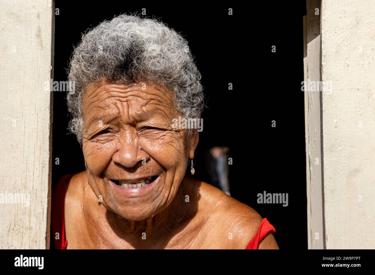 Cuba, Trinidad, Old lady Stock Photo - Alamy