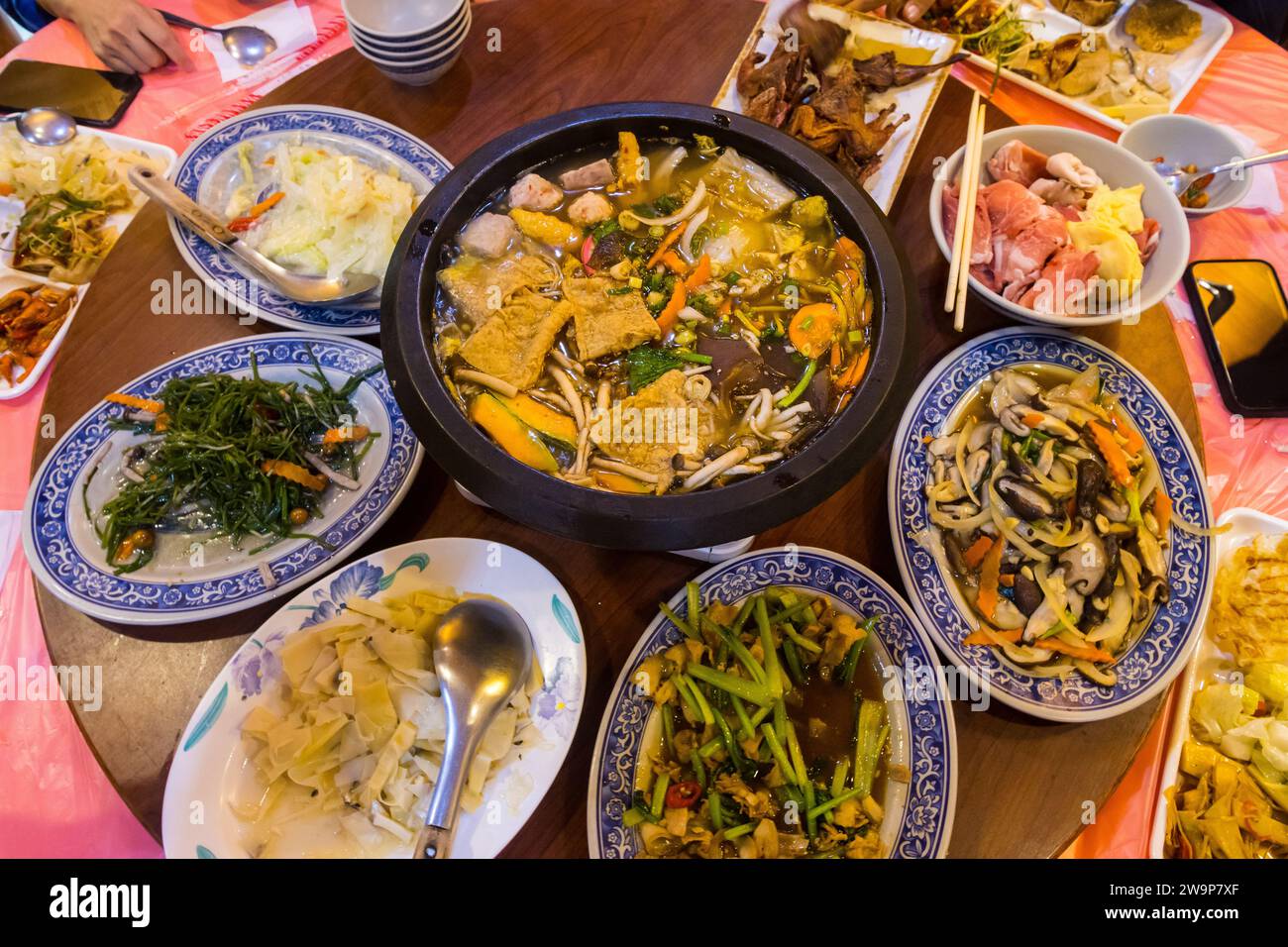 Alishan, Taiwan - October 08 2023 : Delicious Taiwanese Hot Pot in a ...