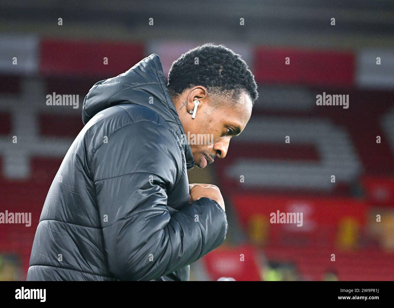 Mickel Miller #14 of Plymouth Argyle arrives during the Sky Bet ...