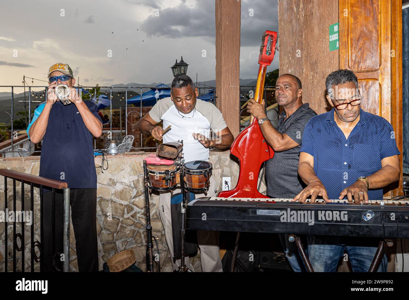 Cuba, Trinidad, Local band Stock Photo - Alamy