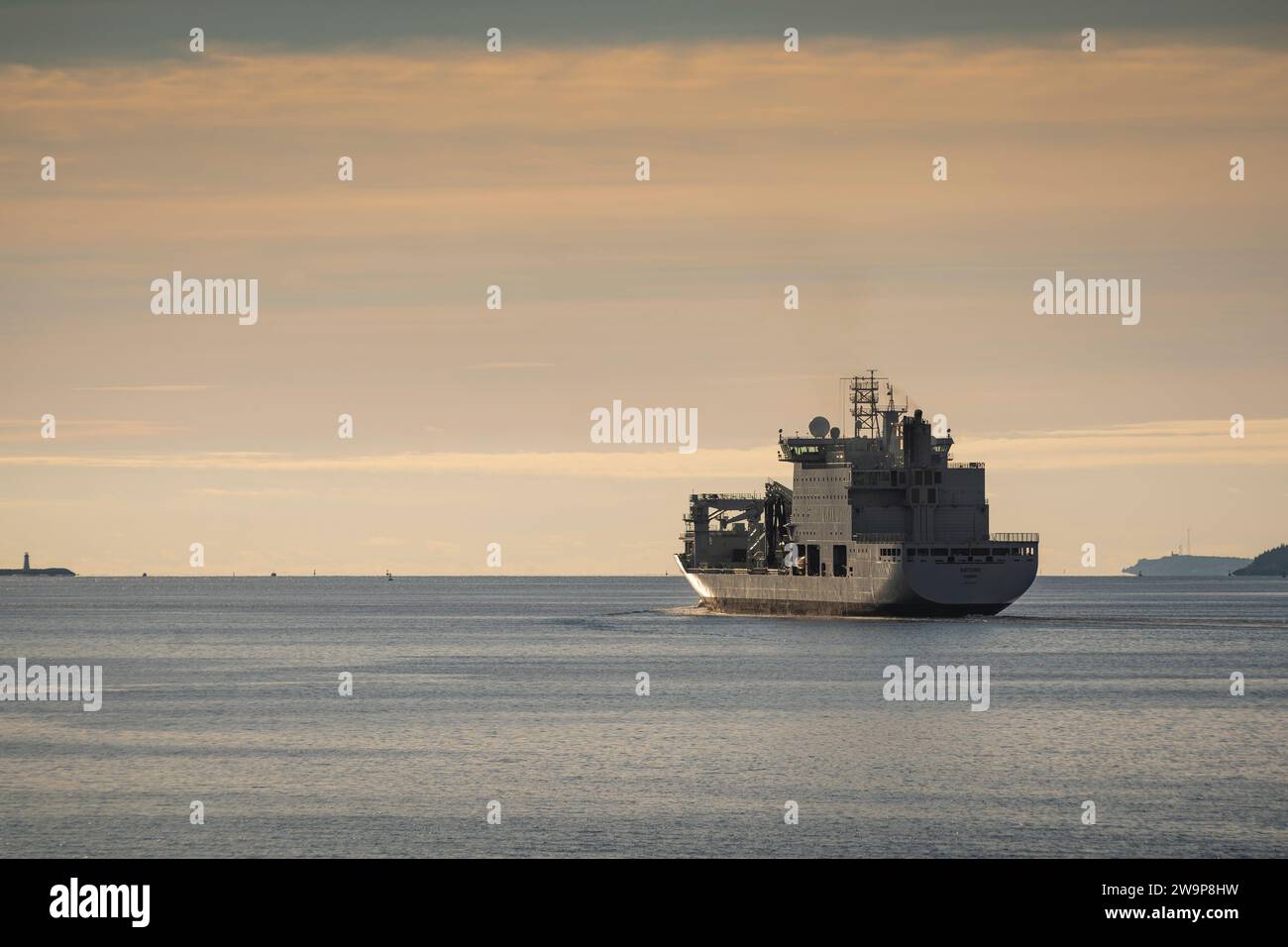 The Royal Canadian Navy's interim replenishment vessel MV Asterix ...