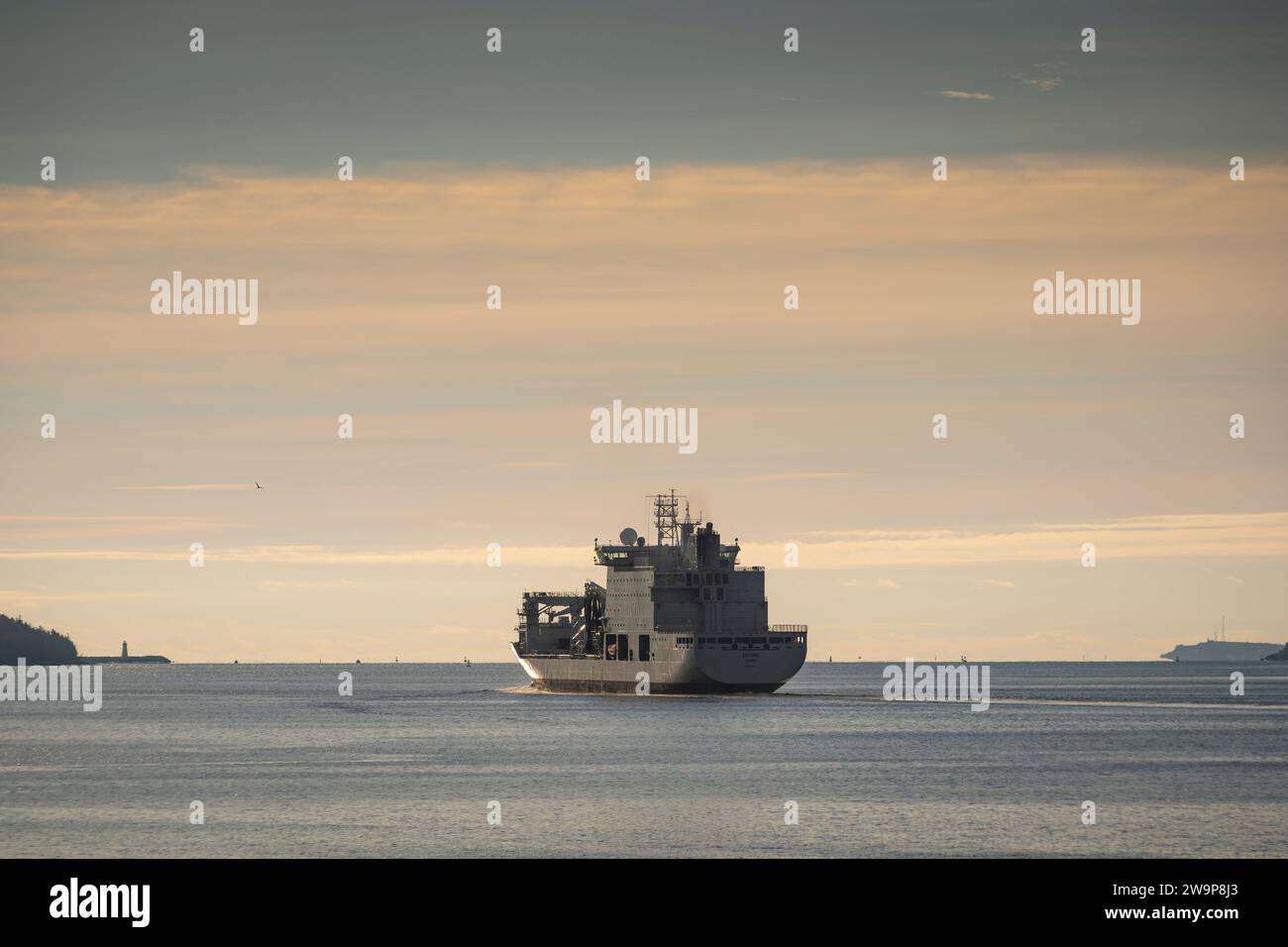The Royal Canadian Navy's interim replenishment vessel MV Asterix ...
