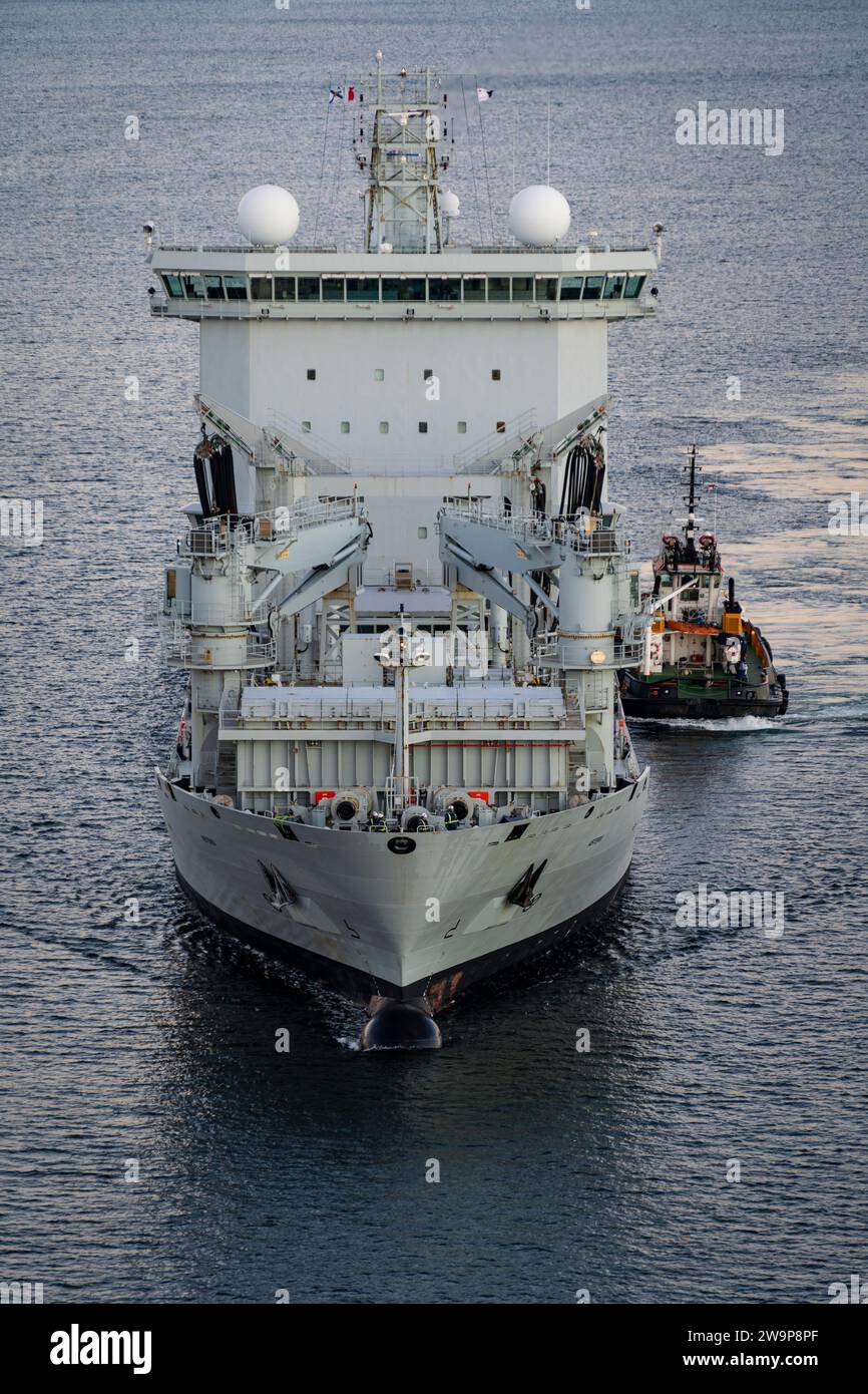 The Royal Canadian Navy's interim replenishment vessel MV Asterix in ...
