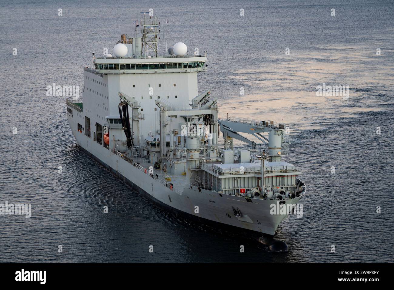 The Royal Canadian Navy's interim replenishment vessel MV Asterix in ...