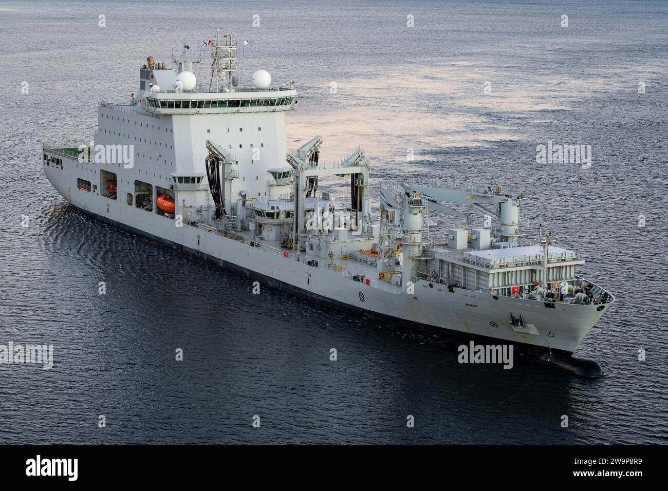 The Royal Canadian Navy's interim replenishment vessel MV Asterix in ...