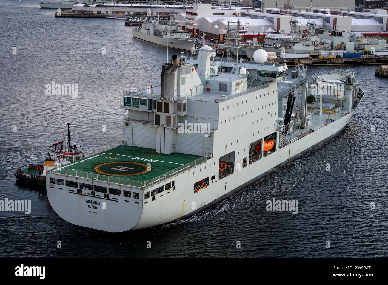 The Royal Canadian Navy's interim replenishment vessel MV Asterix in ...