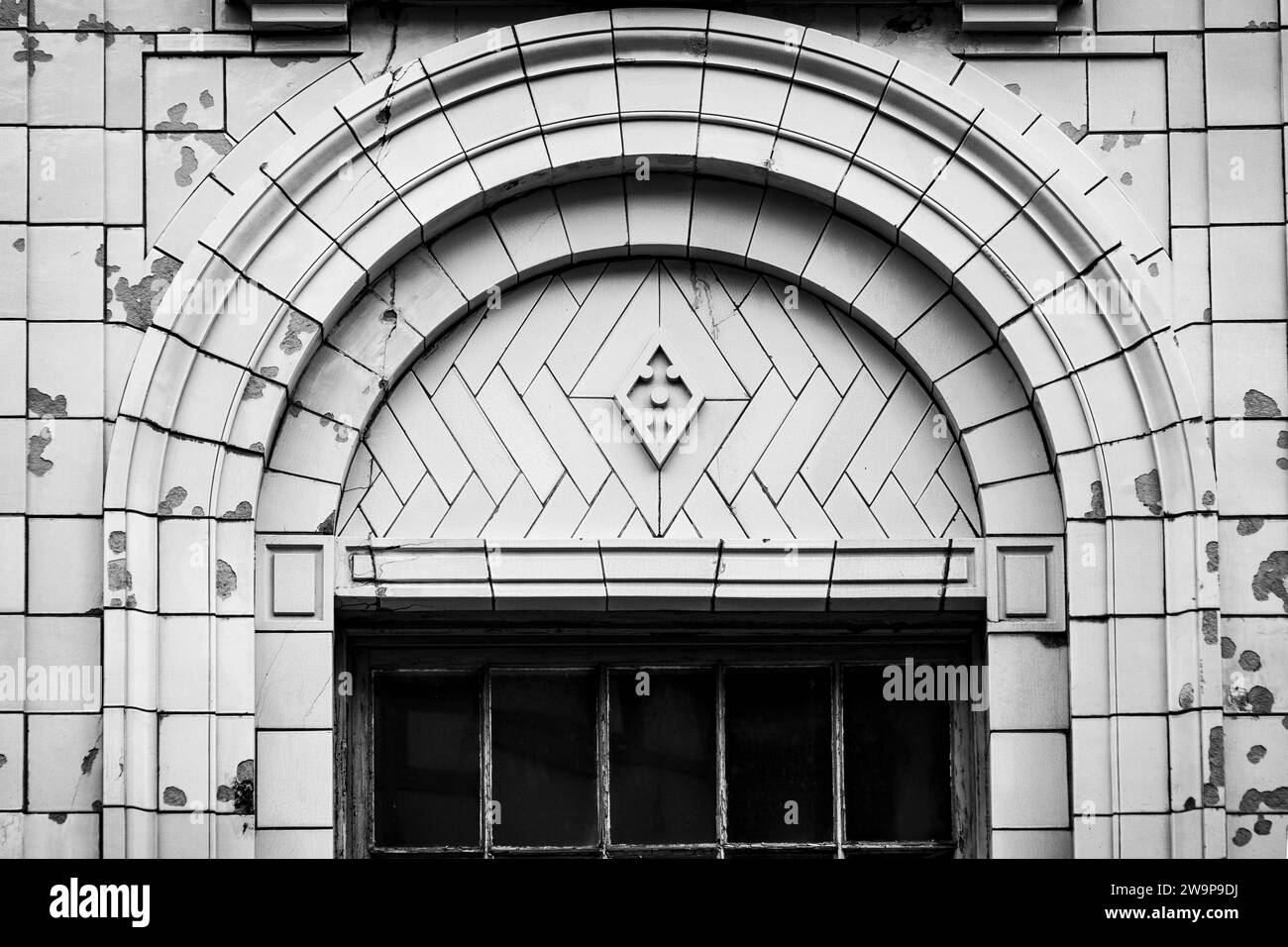 Worn building exterior in the downtown of Halifax, Nova Scotia, Canada ...