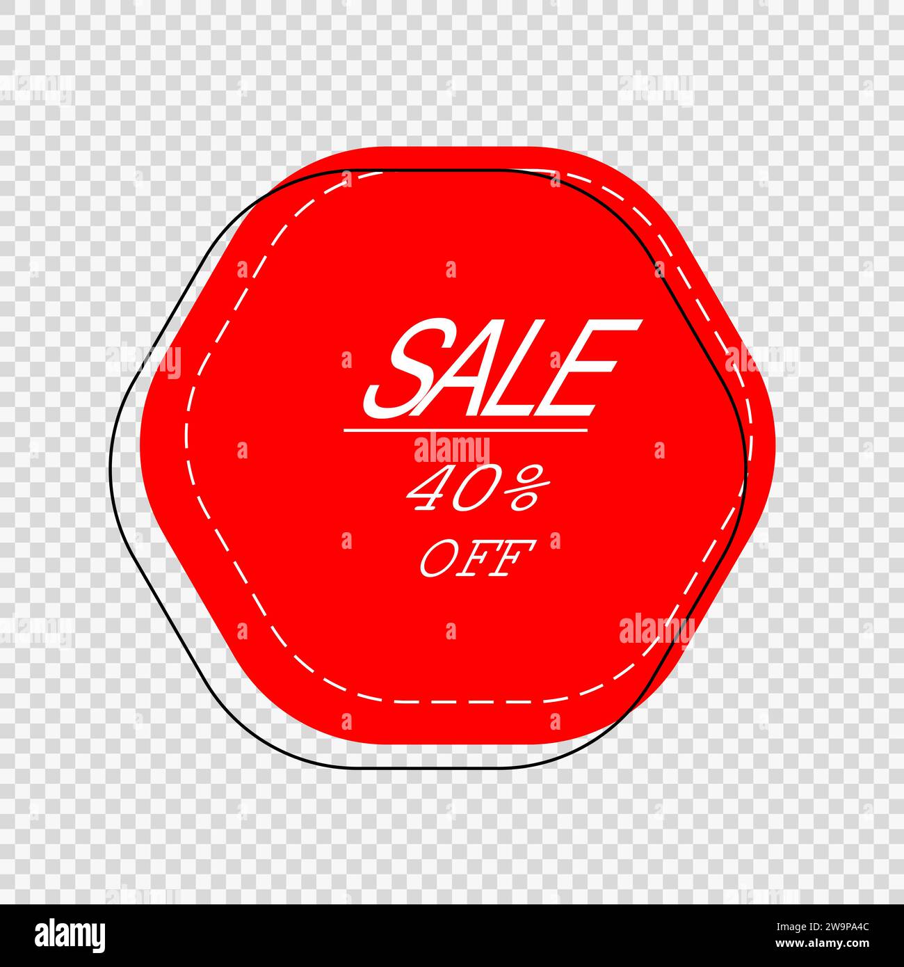 Sticker with the price, sale on a transparent background Stock Vector ...