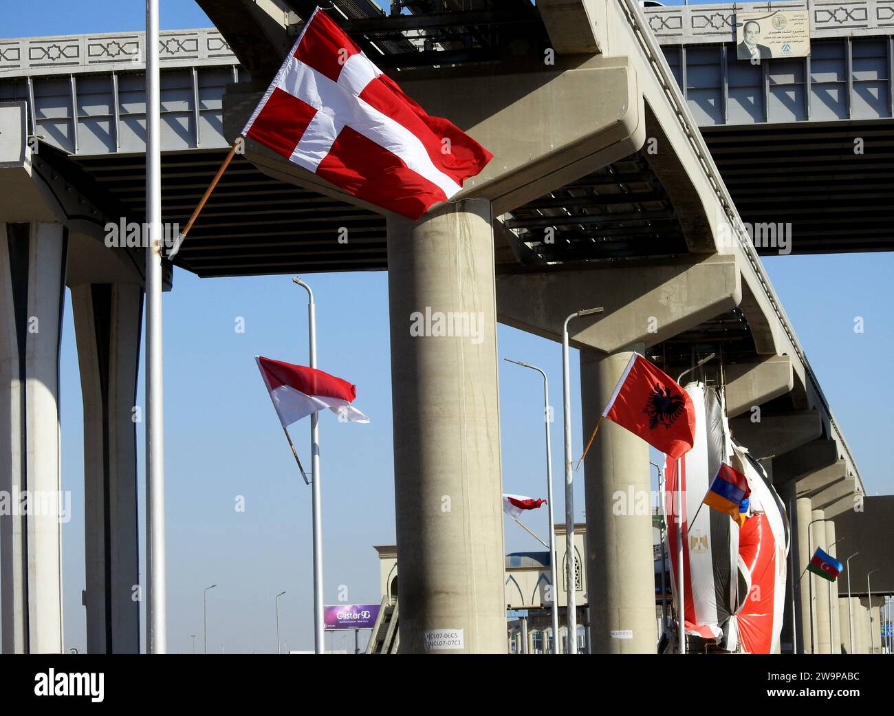 Cairo, Egypt, November 30 2023: Flags of various and different ...