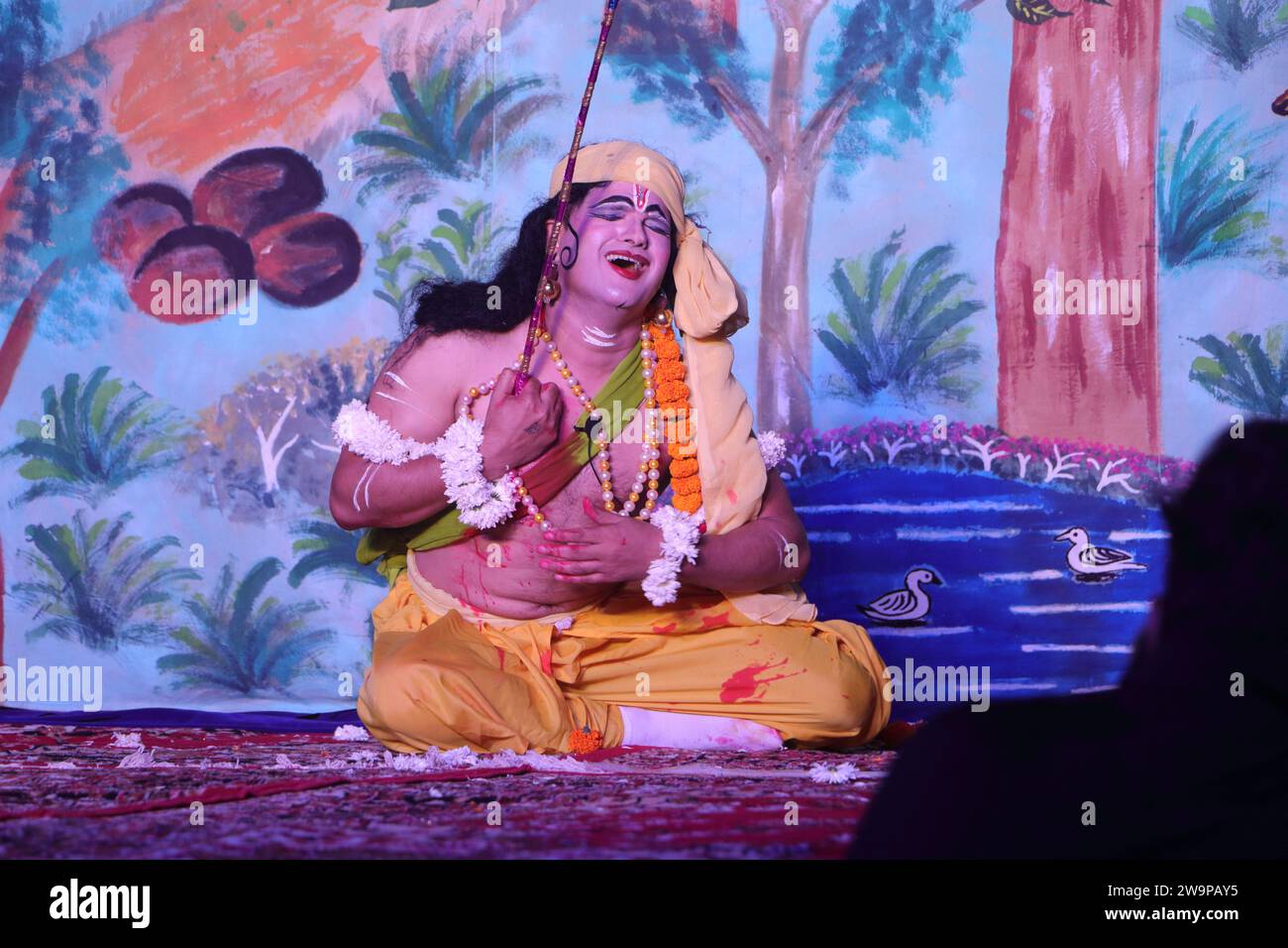 Artists giving their performances during Ramlila staging Stock Photo ...