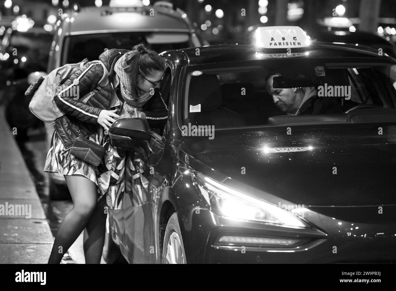 Parisian taxi driver hi-res stock photography and images - Alamy
