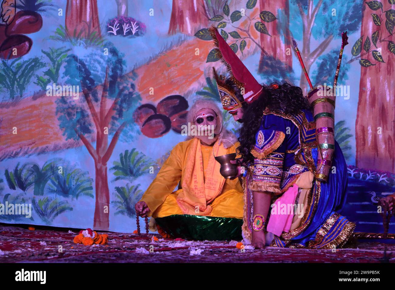 Artists giving their performances during Ramlila staging Stock Photo ...