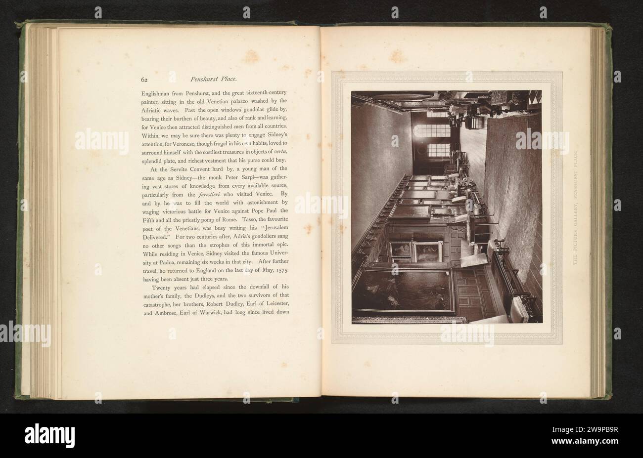 Interior of a paintings hall in Penshurst Place, Stephen Thompson, c ...